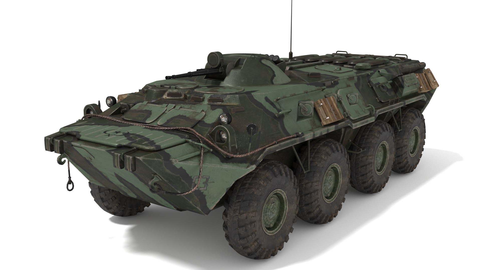 BTR-80 BTR-80A 2 Turrets 3 Main Textures 3D Model - TurboSquid 1783010
