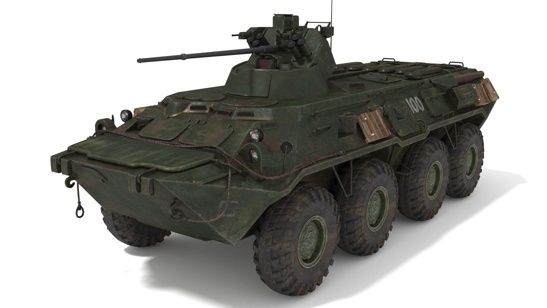 BTR-80 BTR-80A 2 Turrets 3 Main Textures 3D model - TurboSquid 1783010