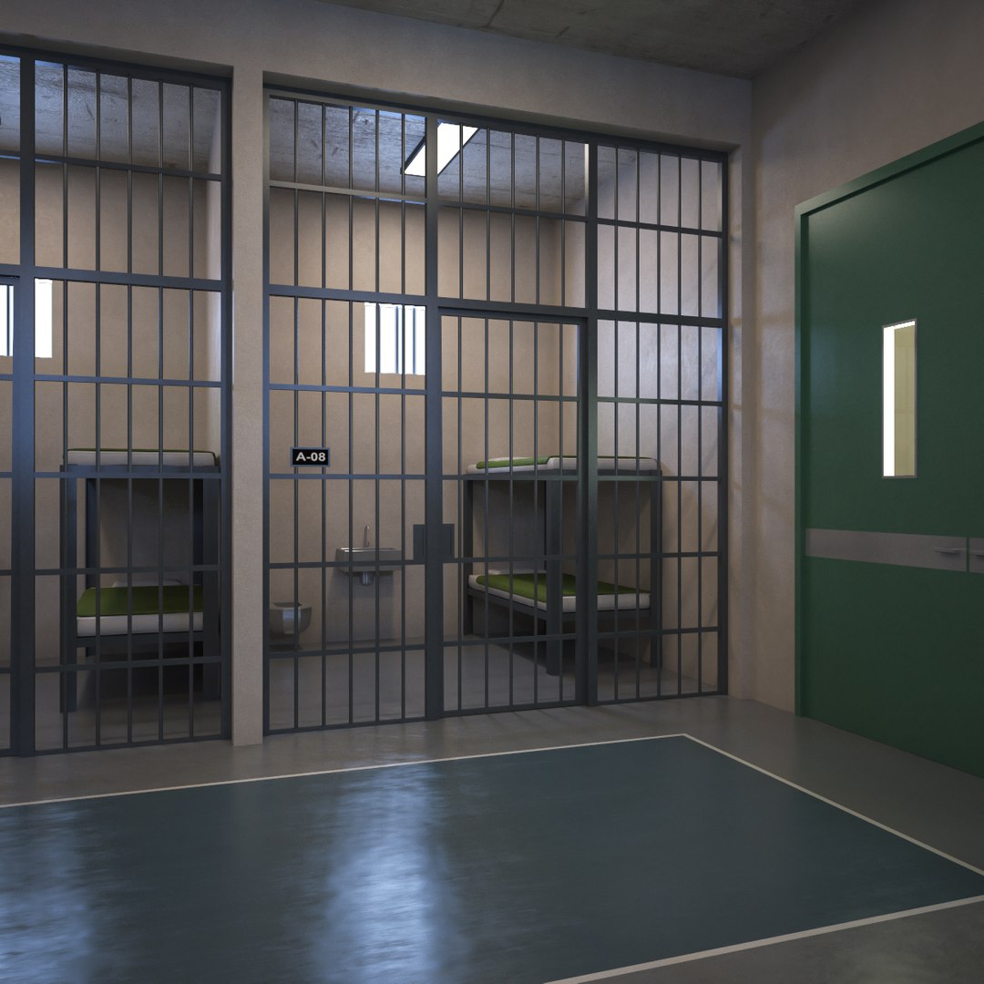Interior Scene Prison Corridor 3D Model - TurboSquid 1296215