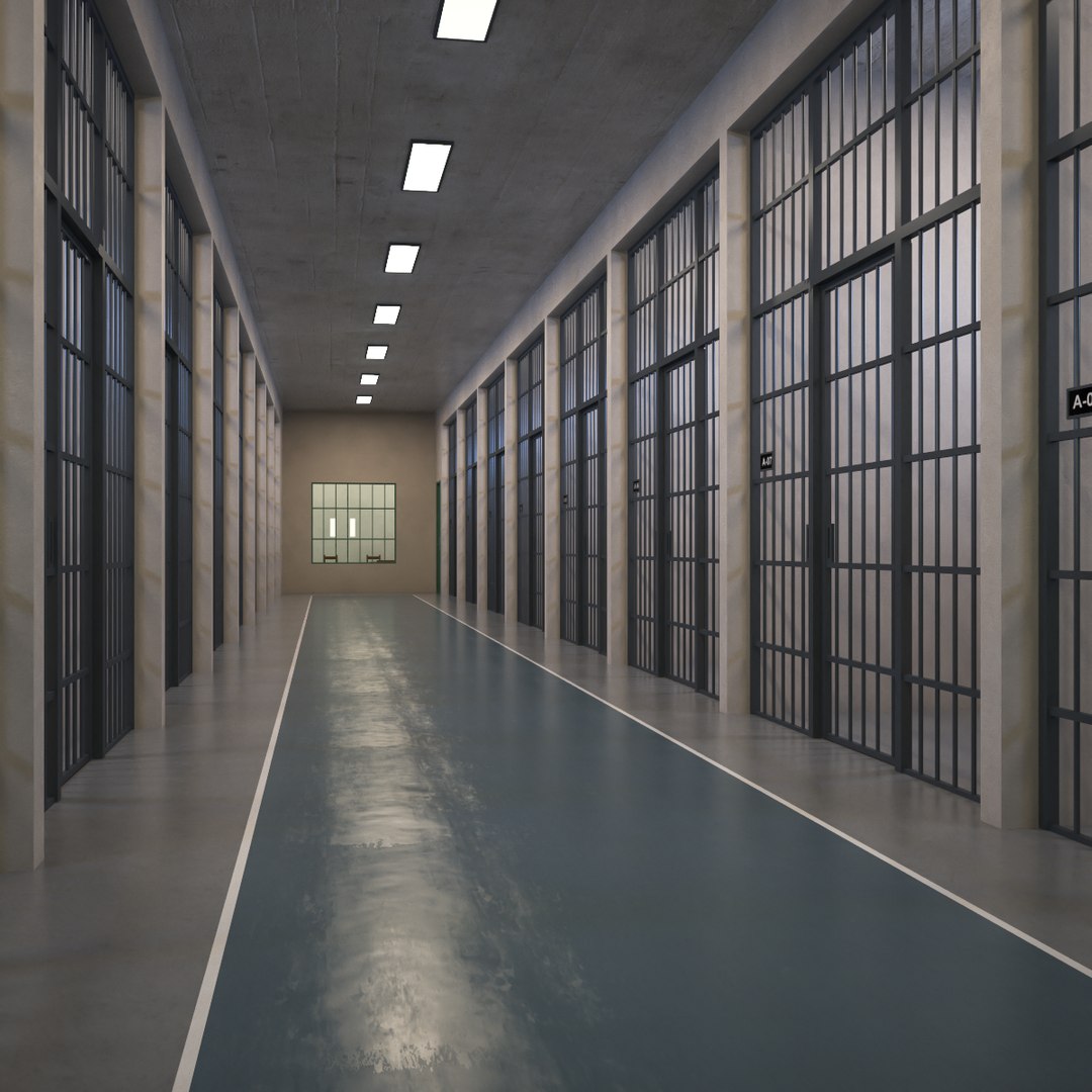 Interior Scene Prison Corridor 3D Model - TurboSquid 1296215