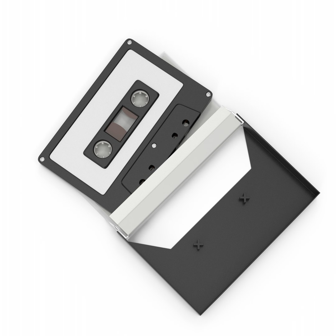 Audio Cassette And Case 3D Model - TurboSquid 2407858