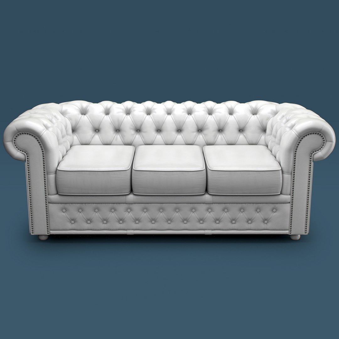 Classic Chesterfield Sofa Chester 3d Model