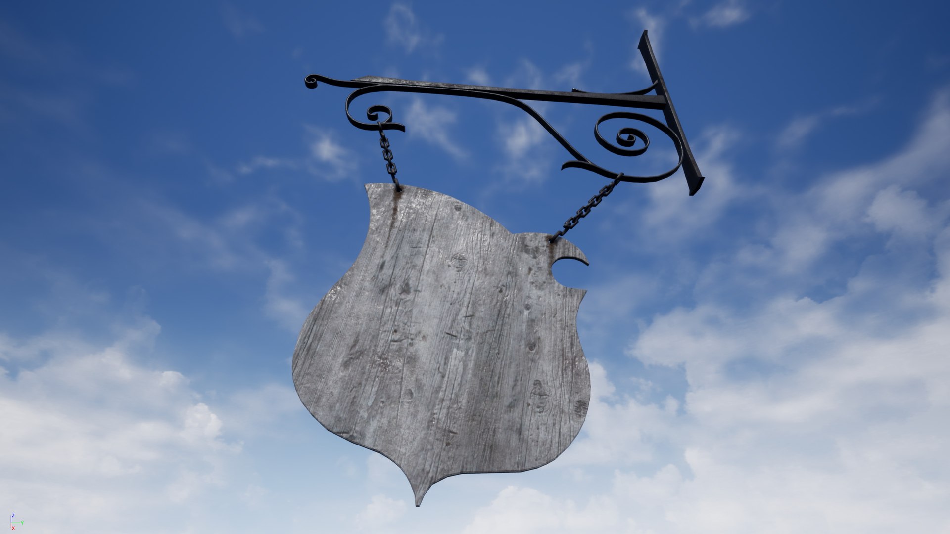 3D medieval sign - TurboSquid 1478150