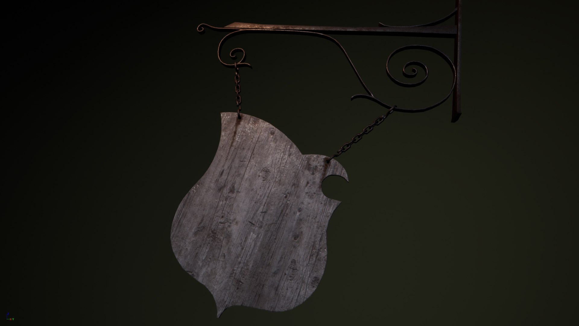 3D medieval sign - TurboSquid 1478150