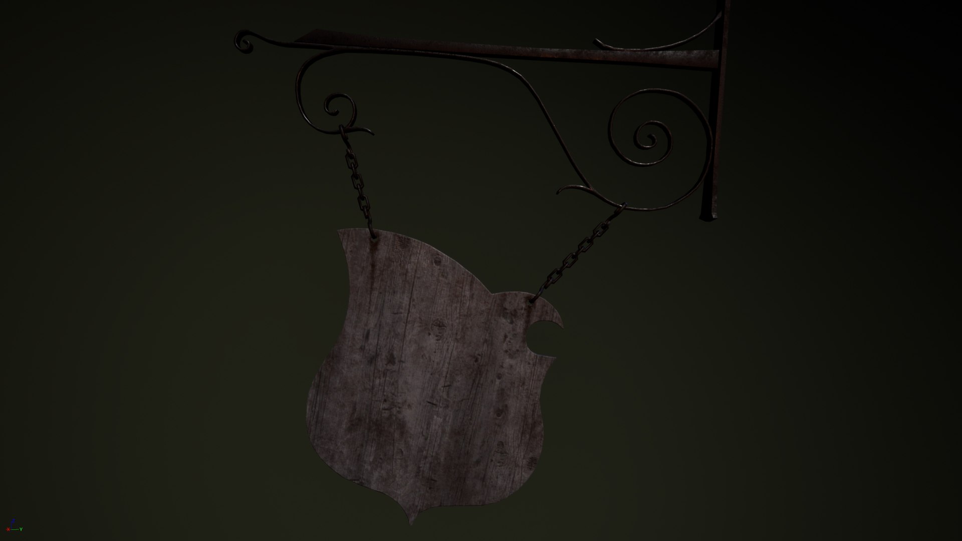 3D medieval sign - TurboSquid 1478150