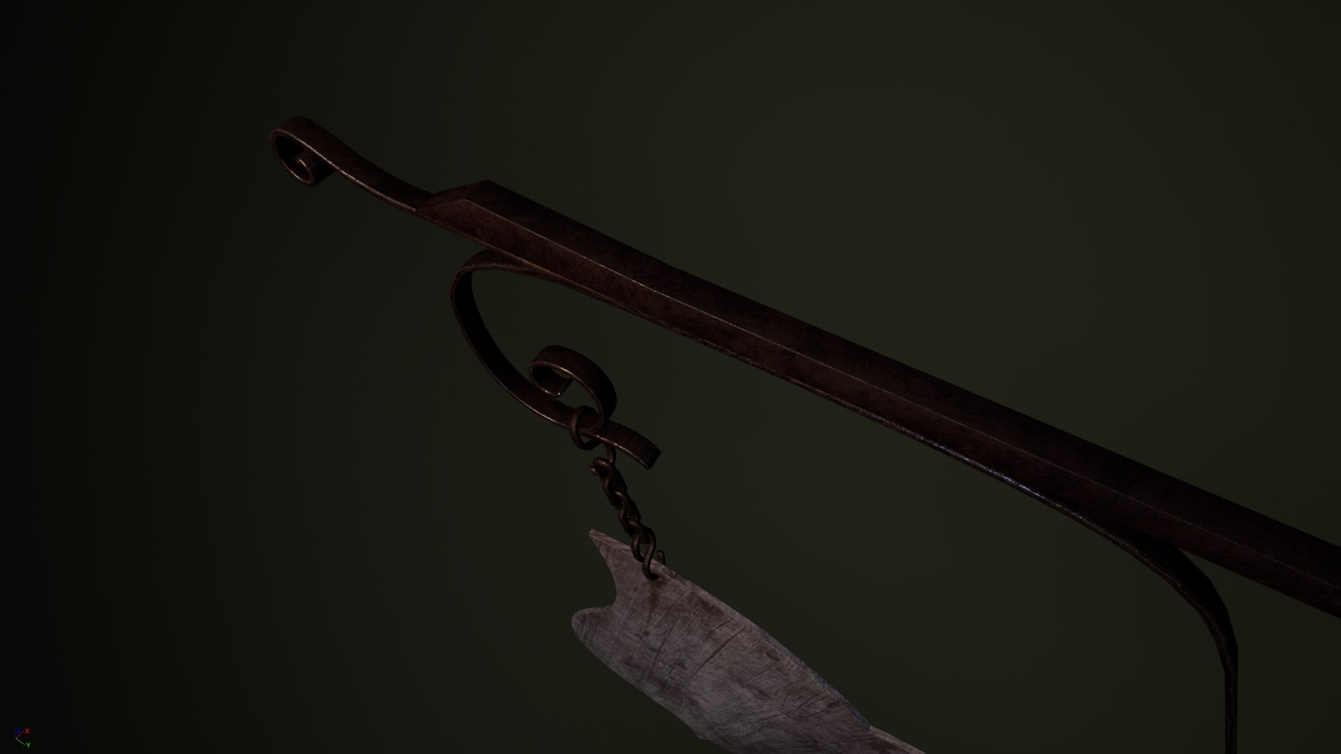 3D medieval sign - TurboSquid 1478150