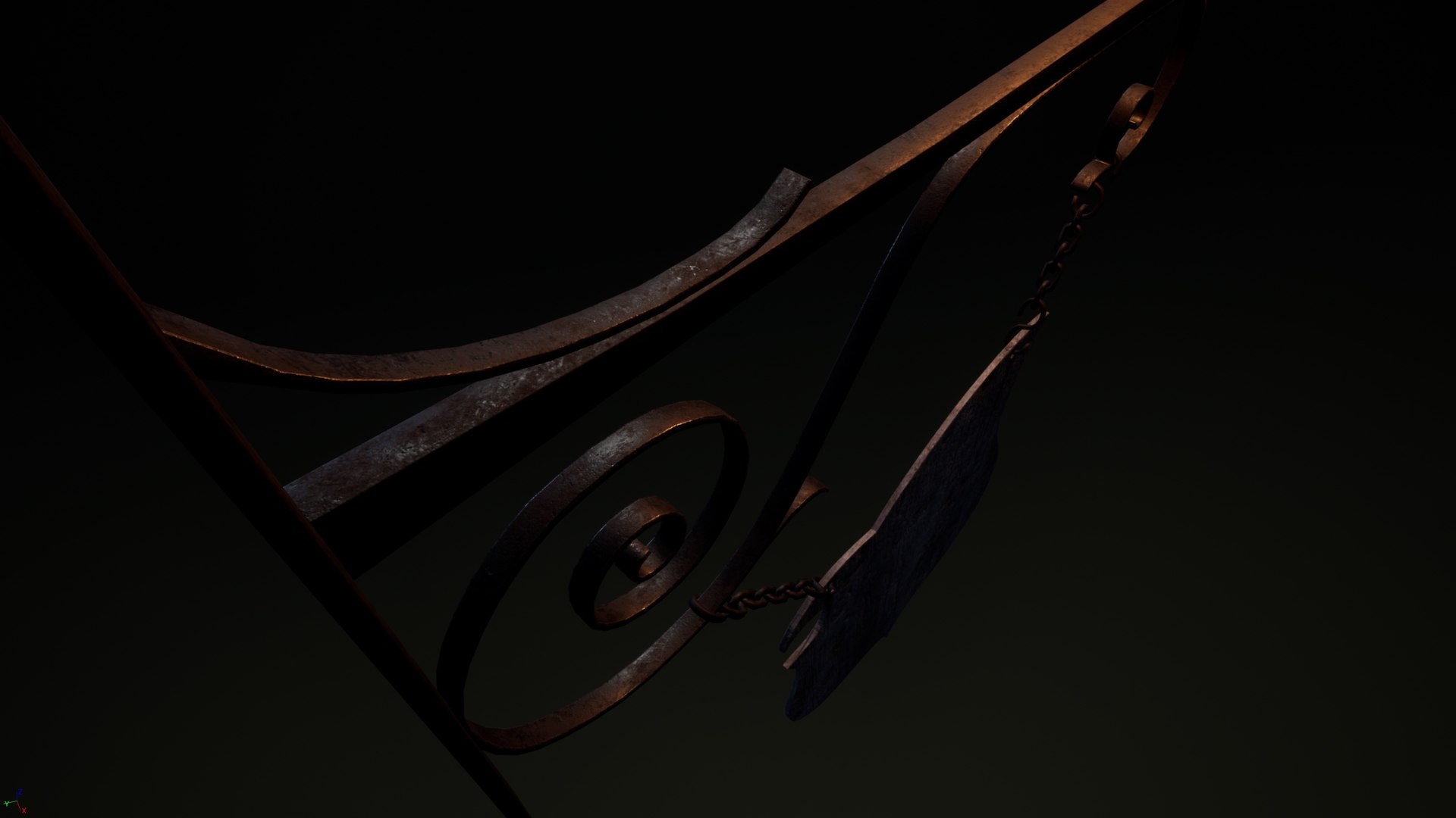 3D medieval sign - TurboSquid 1478150