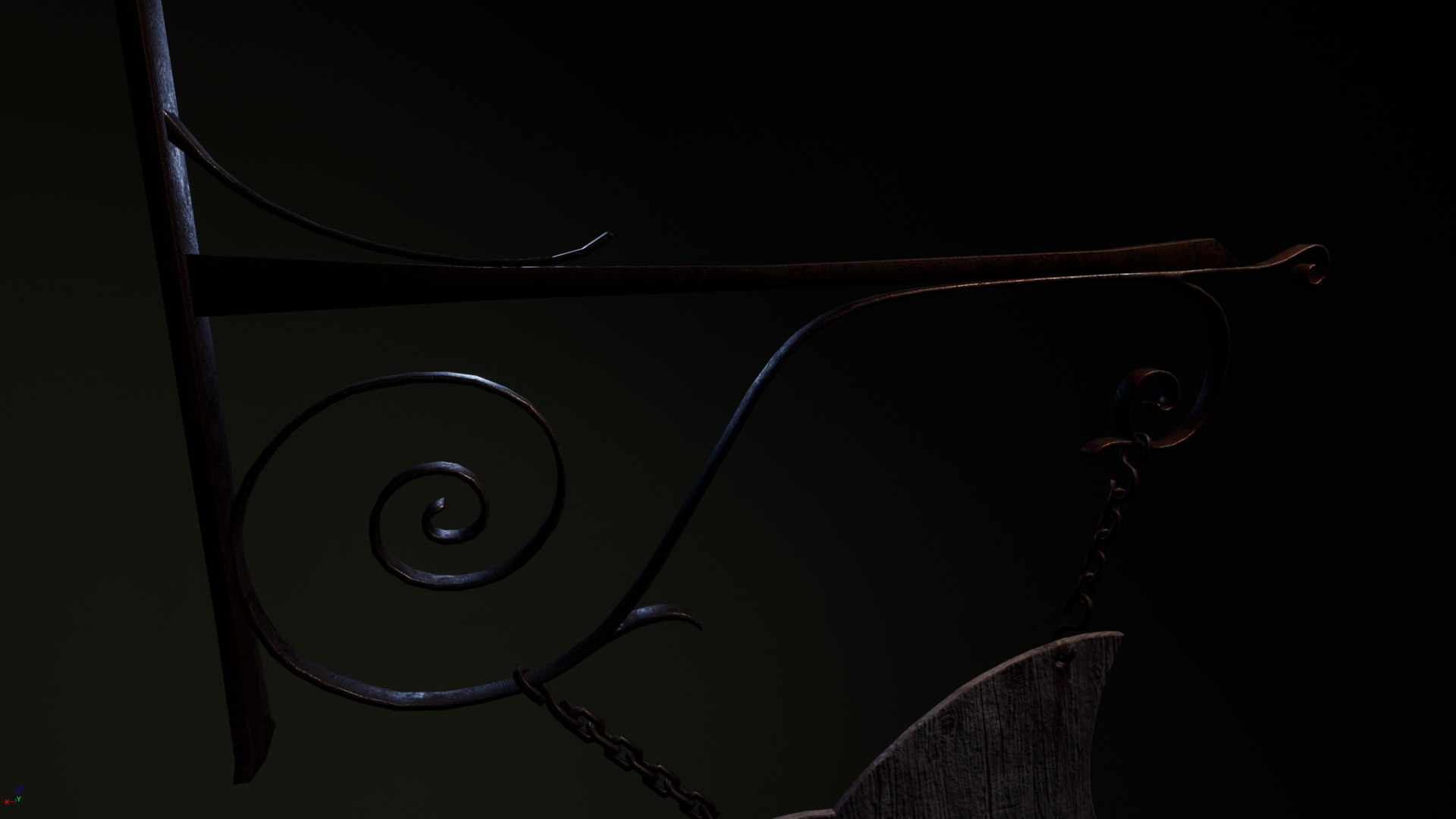 3D medieval sign - TurboSquid 1478150