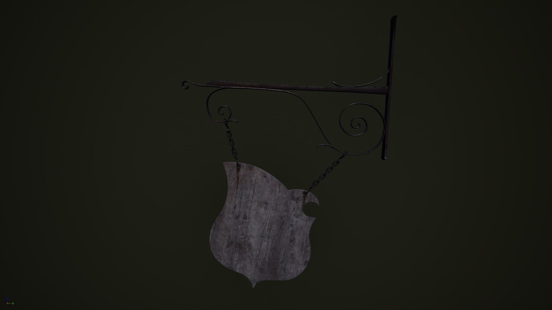 3D medieval sign - TurboSquid 1478150