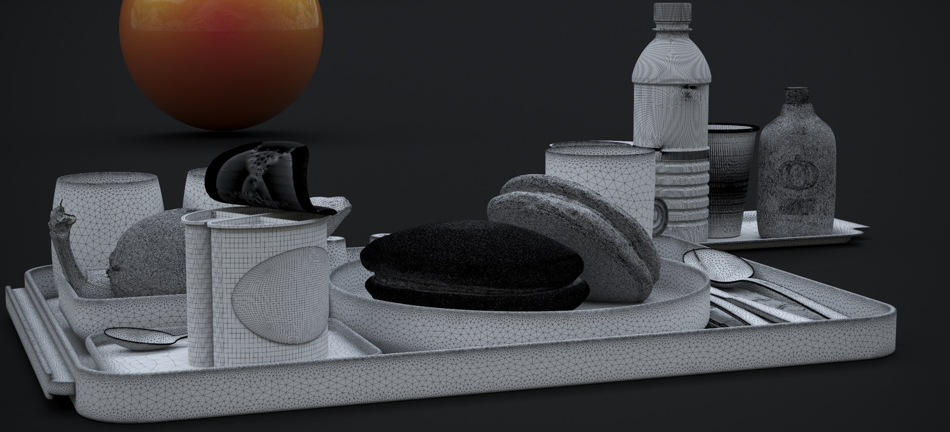 3D PREMIUM ECONOMY INTERCONTINENTAL BREAKFAST 2024 - TurboSquid 2213810