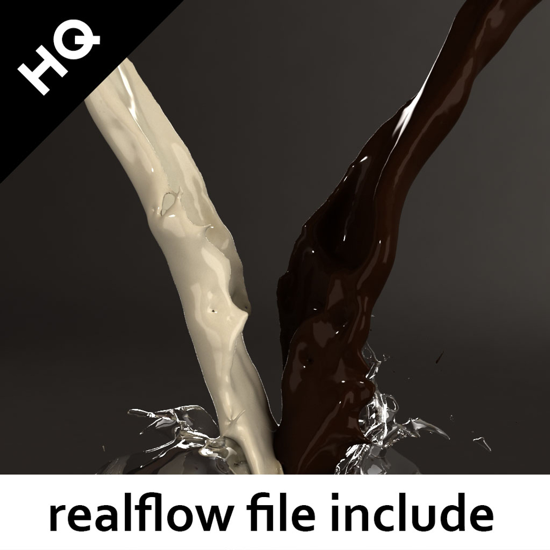 splash realflow flow 3d model