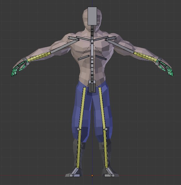 free base mesh character rigging 3d model