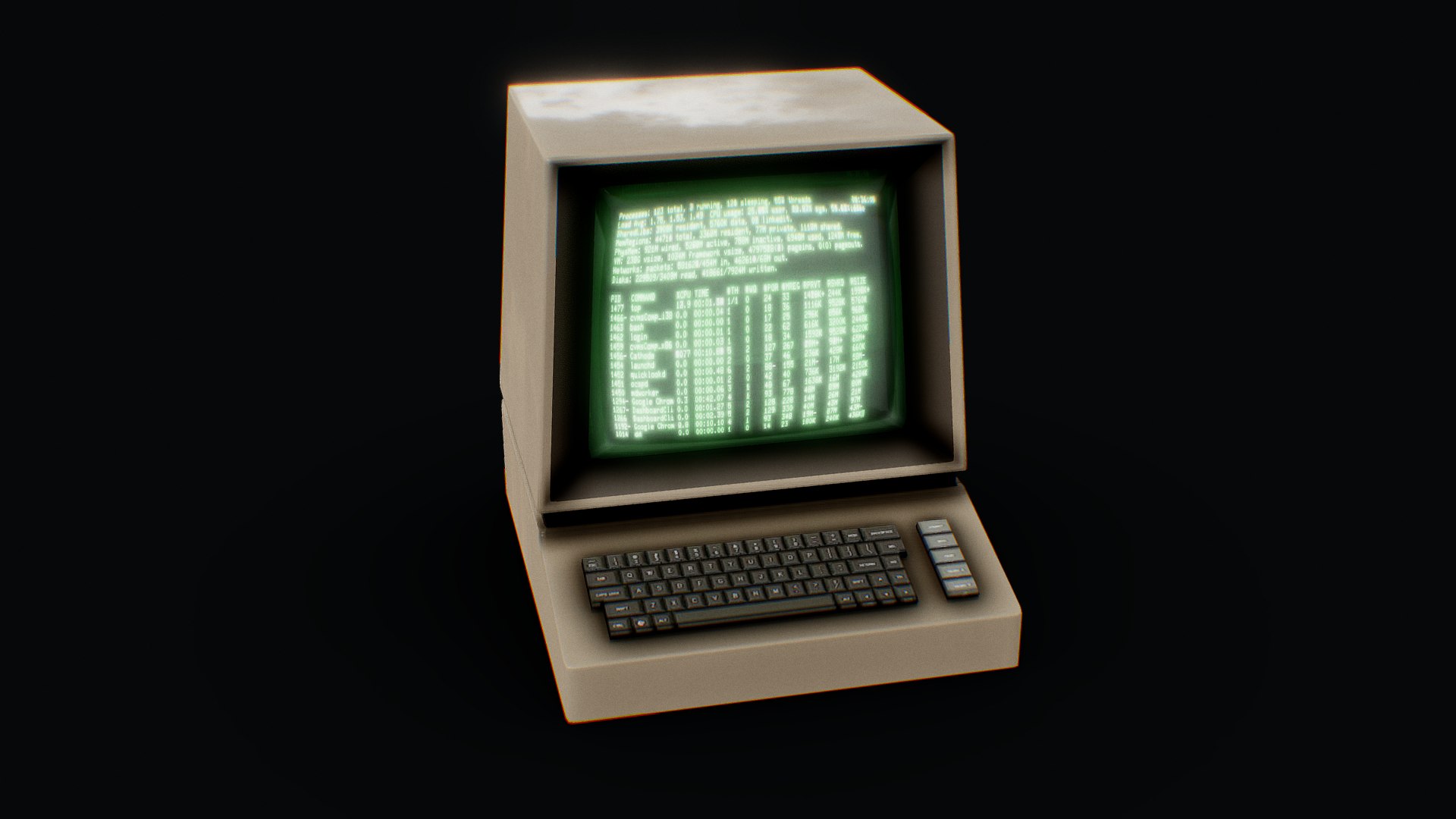 3D Model Retro Computer - TurboSquid 1917244