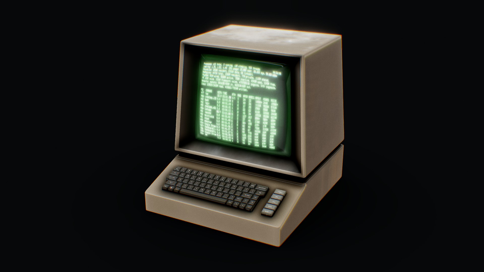 3D Model Retro Computer - TurboSquid 1917244