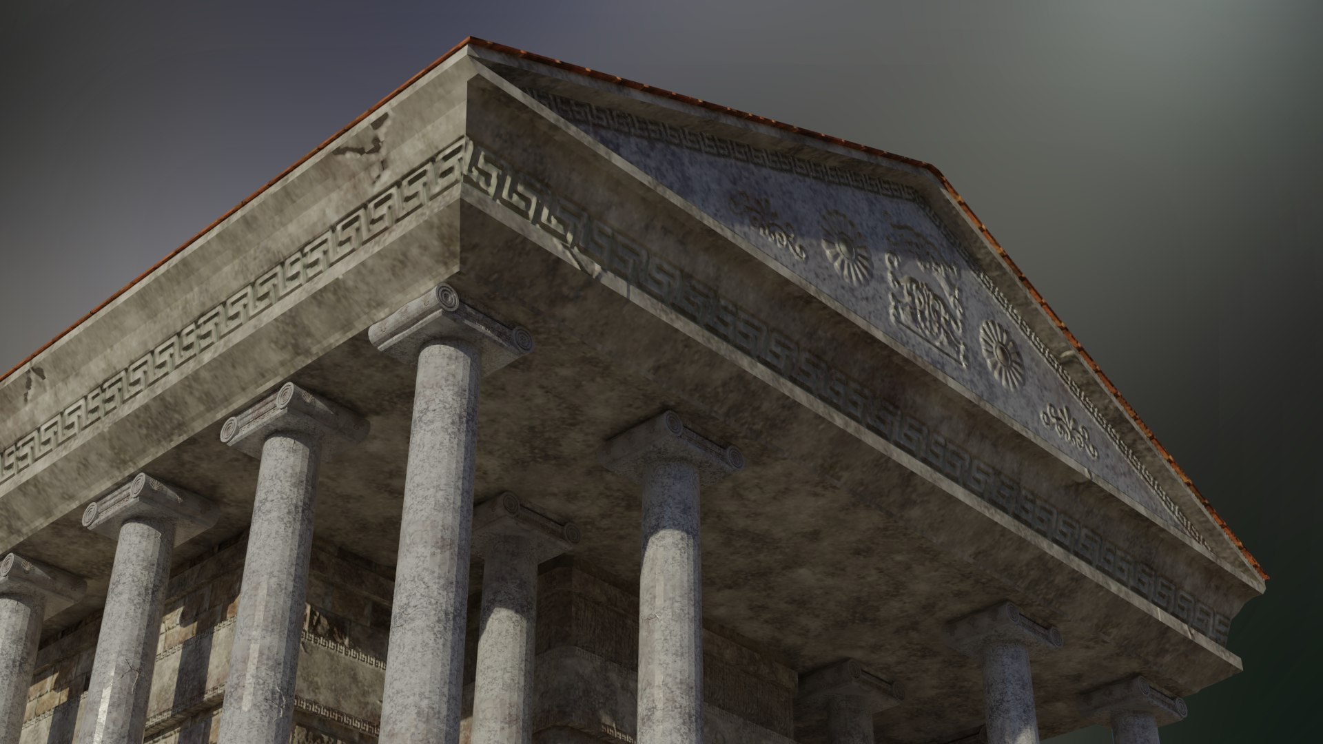3D Roman Imperial Caesareum Temple Of Worship Model - TurboSquid 1805671