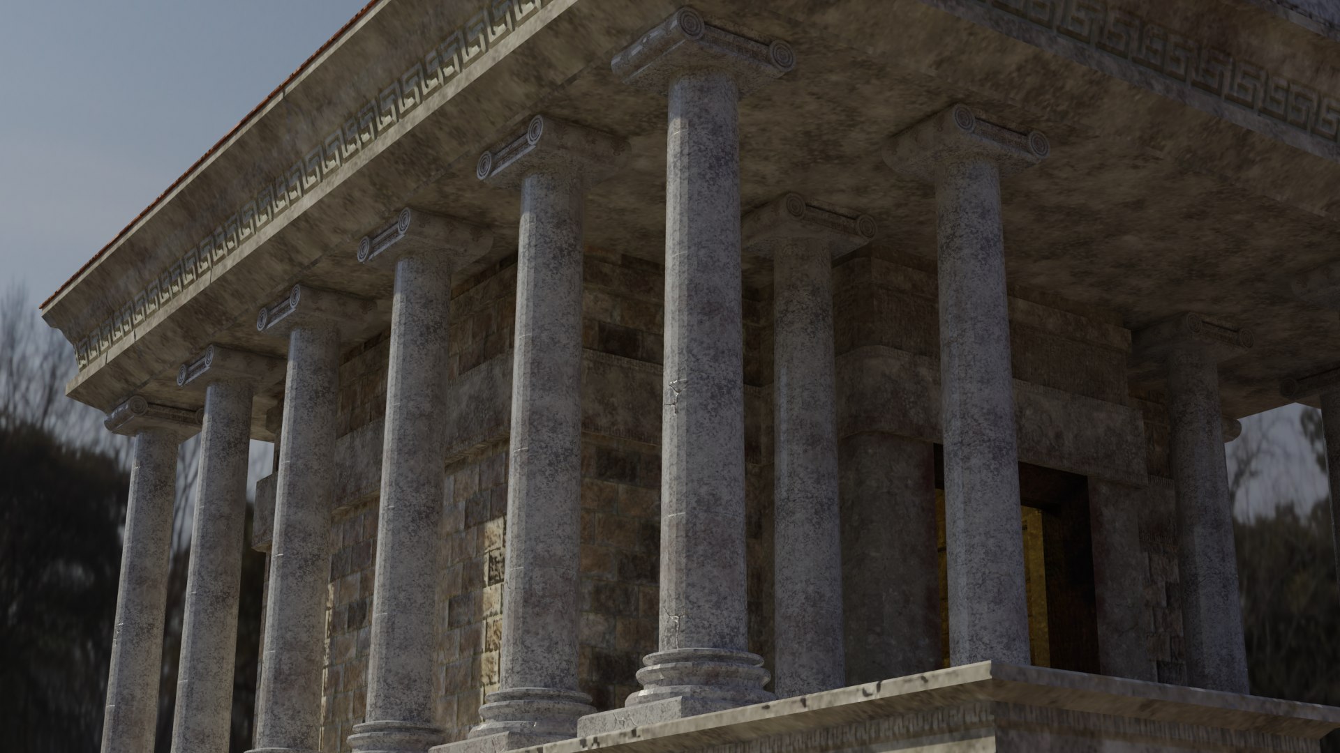 3D Roman Imperial Caesareum Temple Of Worship Model - TurboSquid 1805671