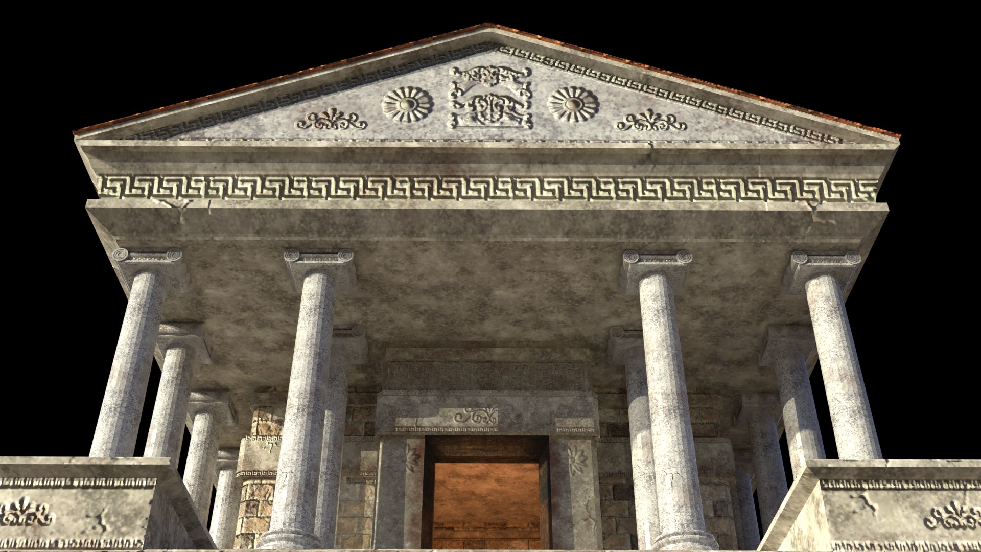 3D Roman Imperial Caesareum Temple Of Worship Model - TurboSquid 1805671
