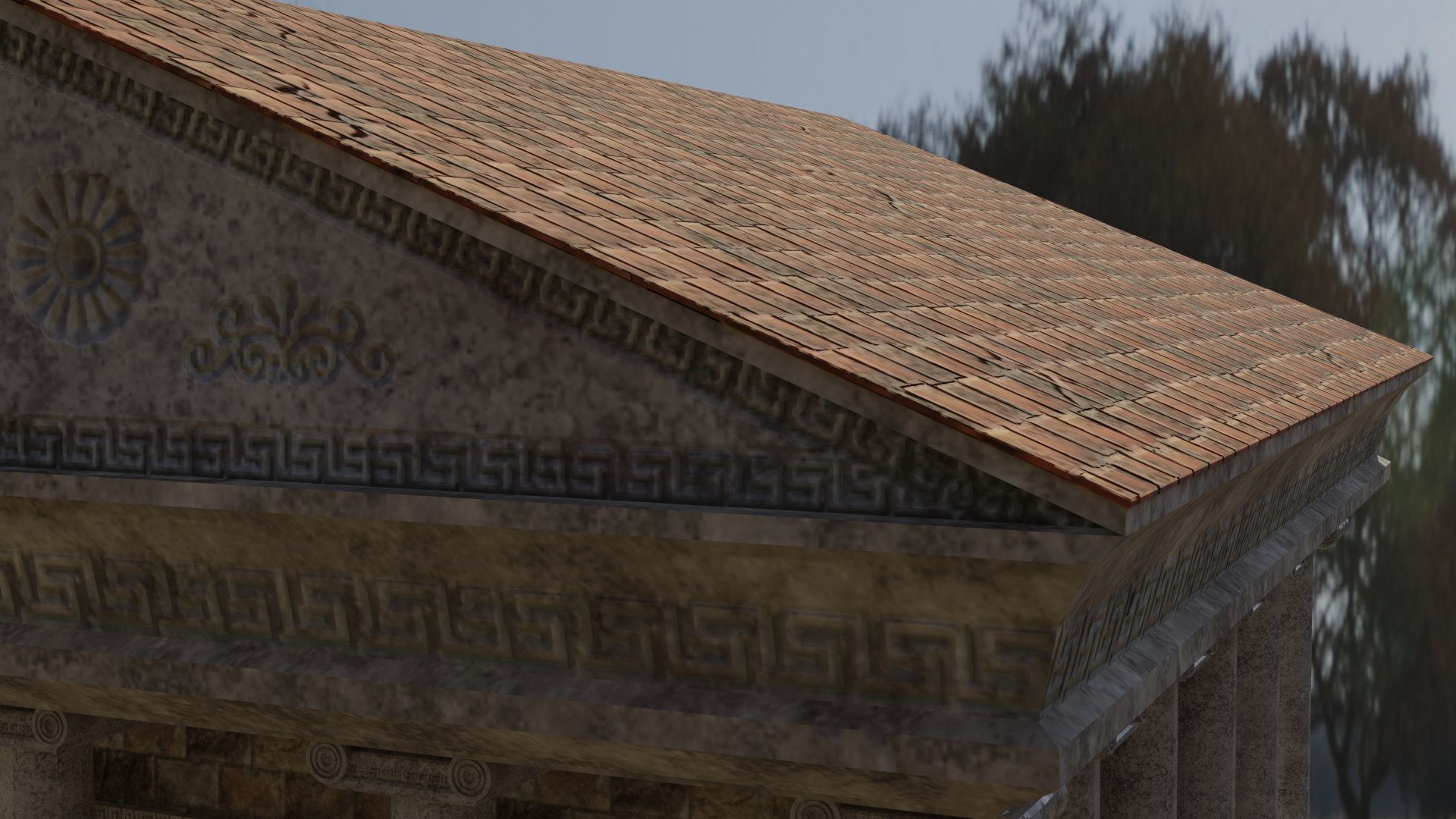 3D Roman Imperial Caesareum Temple Of Worship Model - TurboSquid 1805671