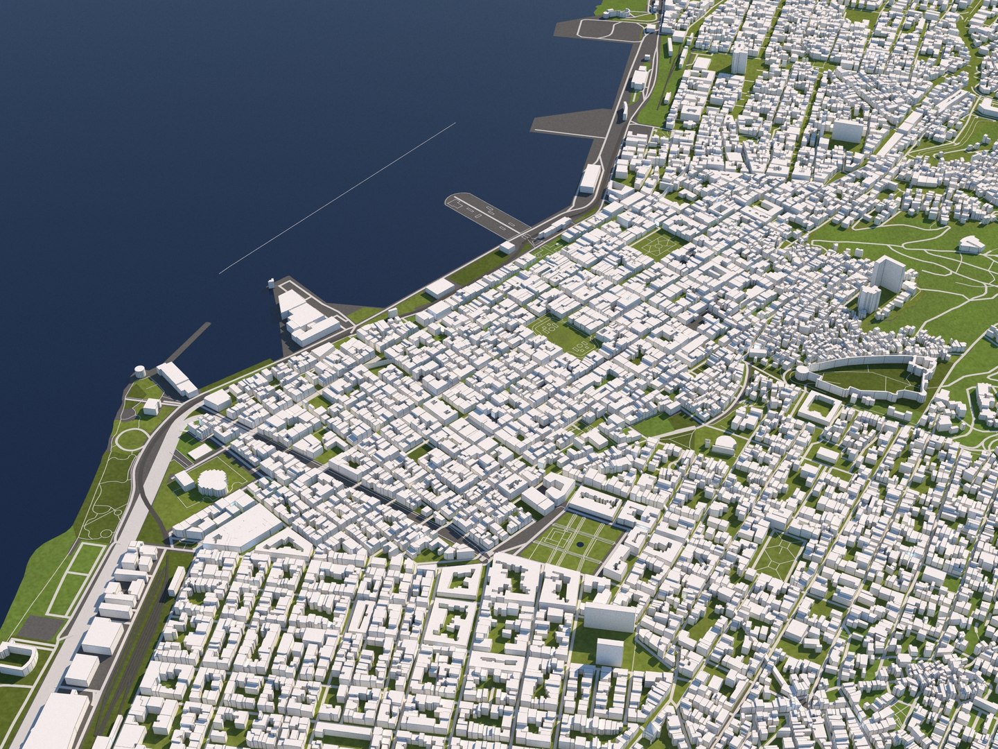 Buildings Houses Maps 3D Model - TurboSquid 1620429