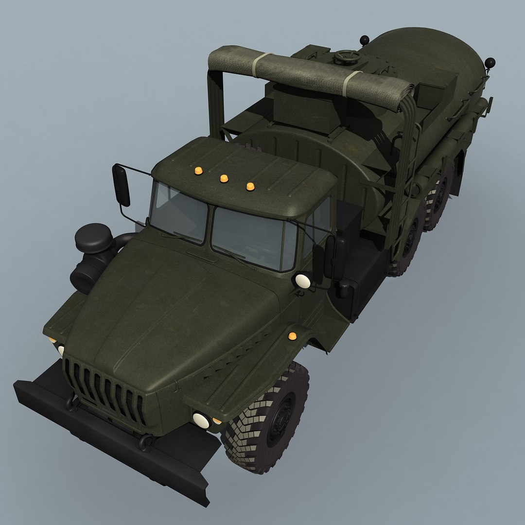 3ds Russian Army Atz-7 Ural-4320