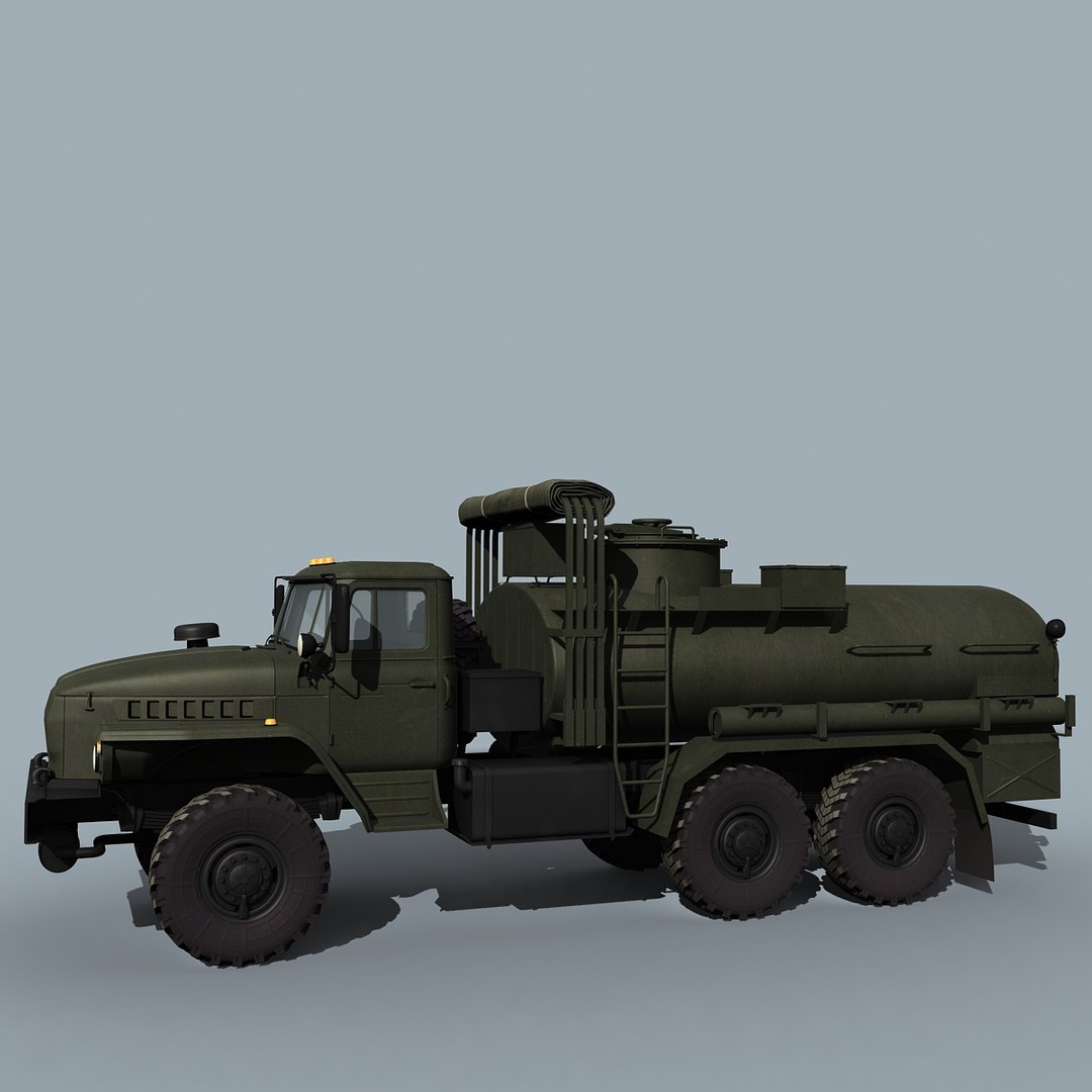 3ds Russian Army Atz-7 Ural-4320