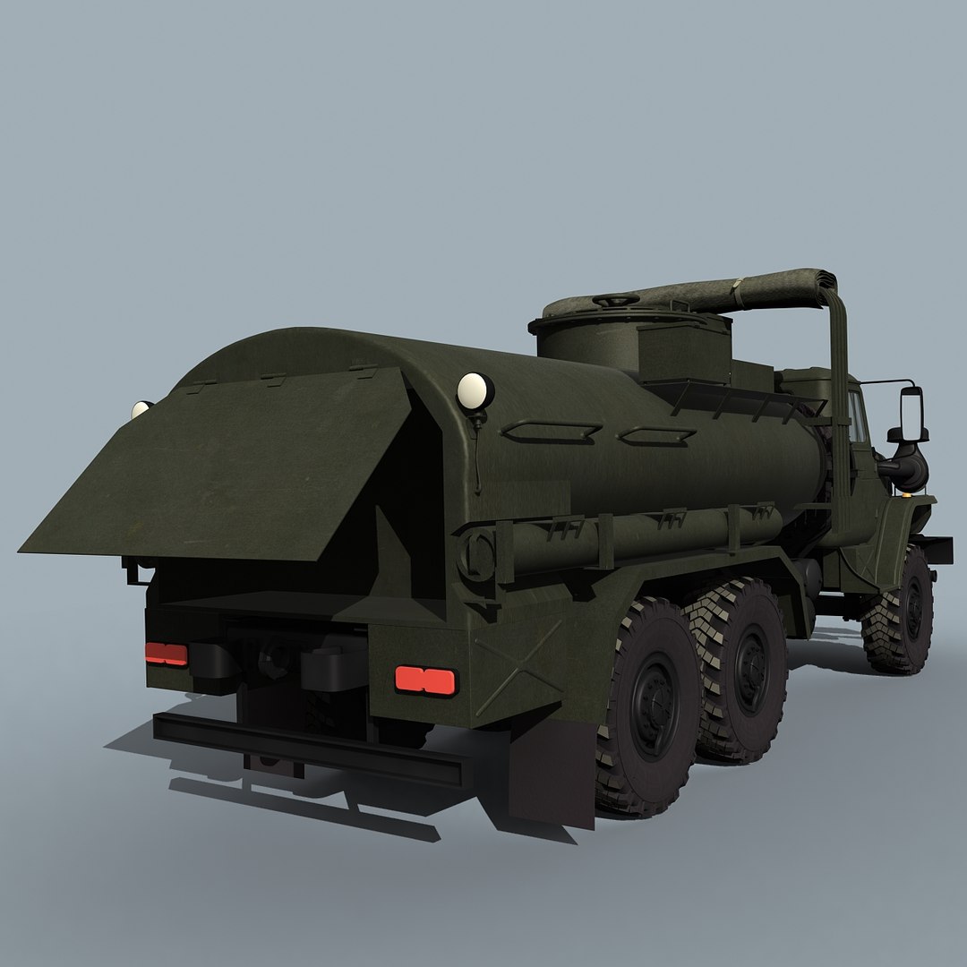 3ds Russian Army Atz-7 Ural-4320