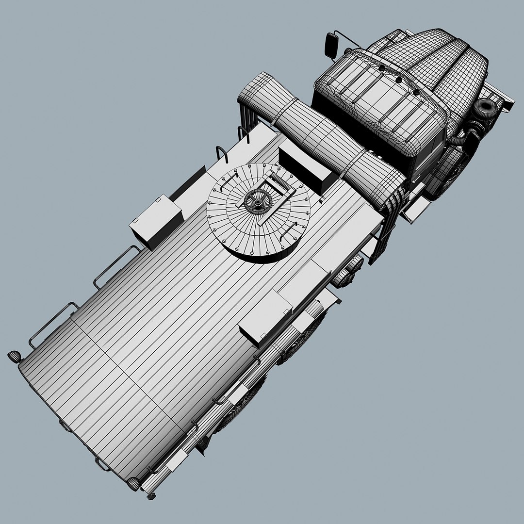 3ds Russian Army Atz-7 Ural-4320