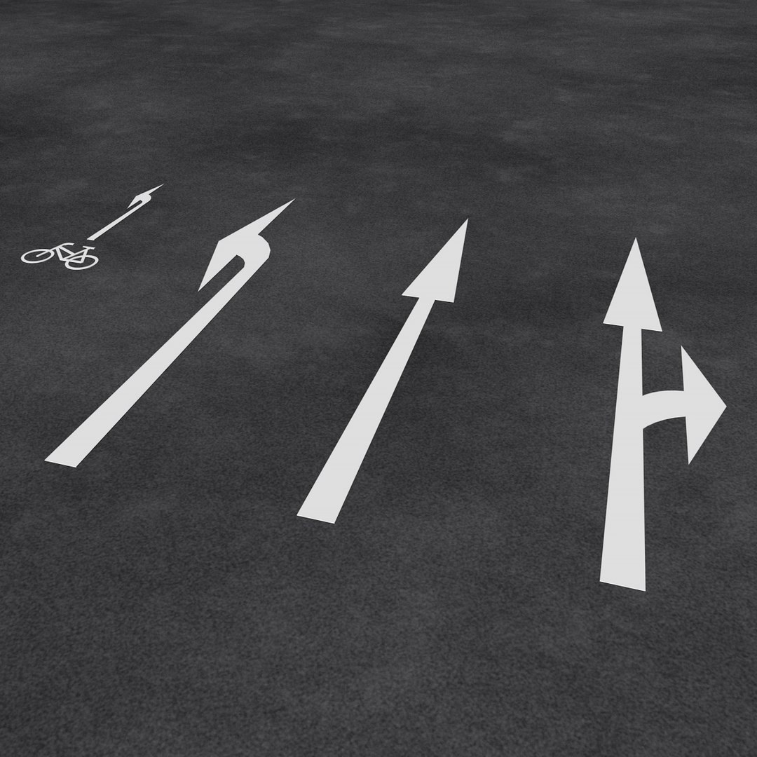 European Street Arrows 3D Model - TurboSquid 1423147