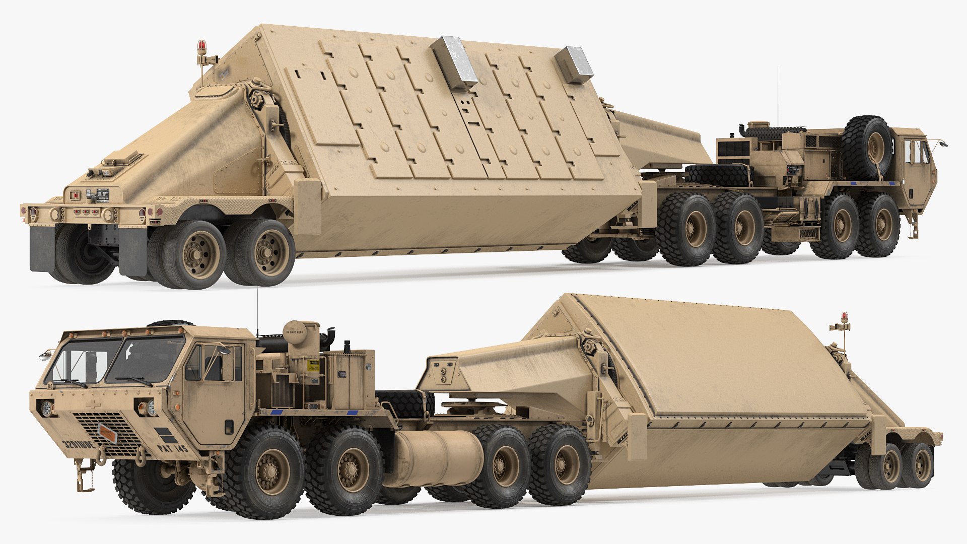 M983 tractor xband radar model - TurboSquid 1623864
