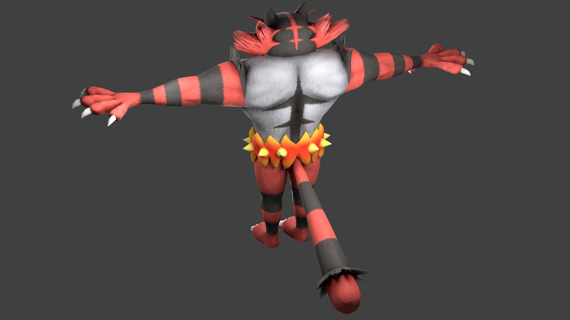 INCINEROAR PBR RIGGED 3D Model - TurboSquid 1727835