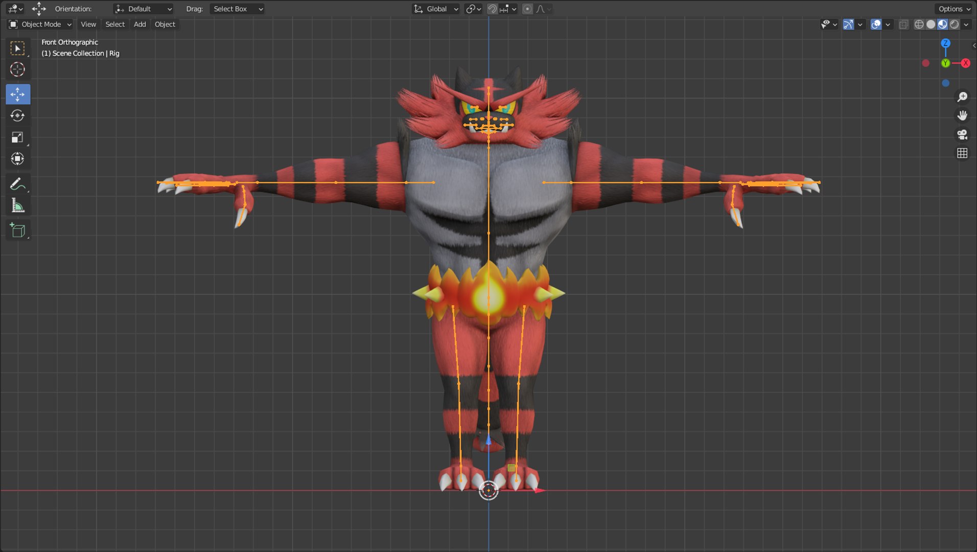 INCINEROAR PBR RIGGED 3D Model - TurboSquid 1727835
