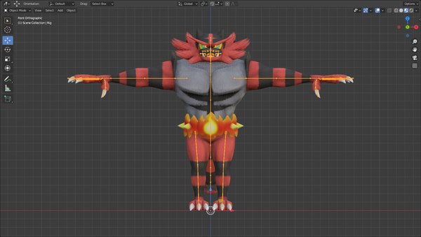 INCINEROAR PBR RIGGED 3D model - TurboSquid 1727835