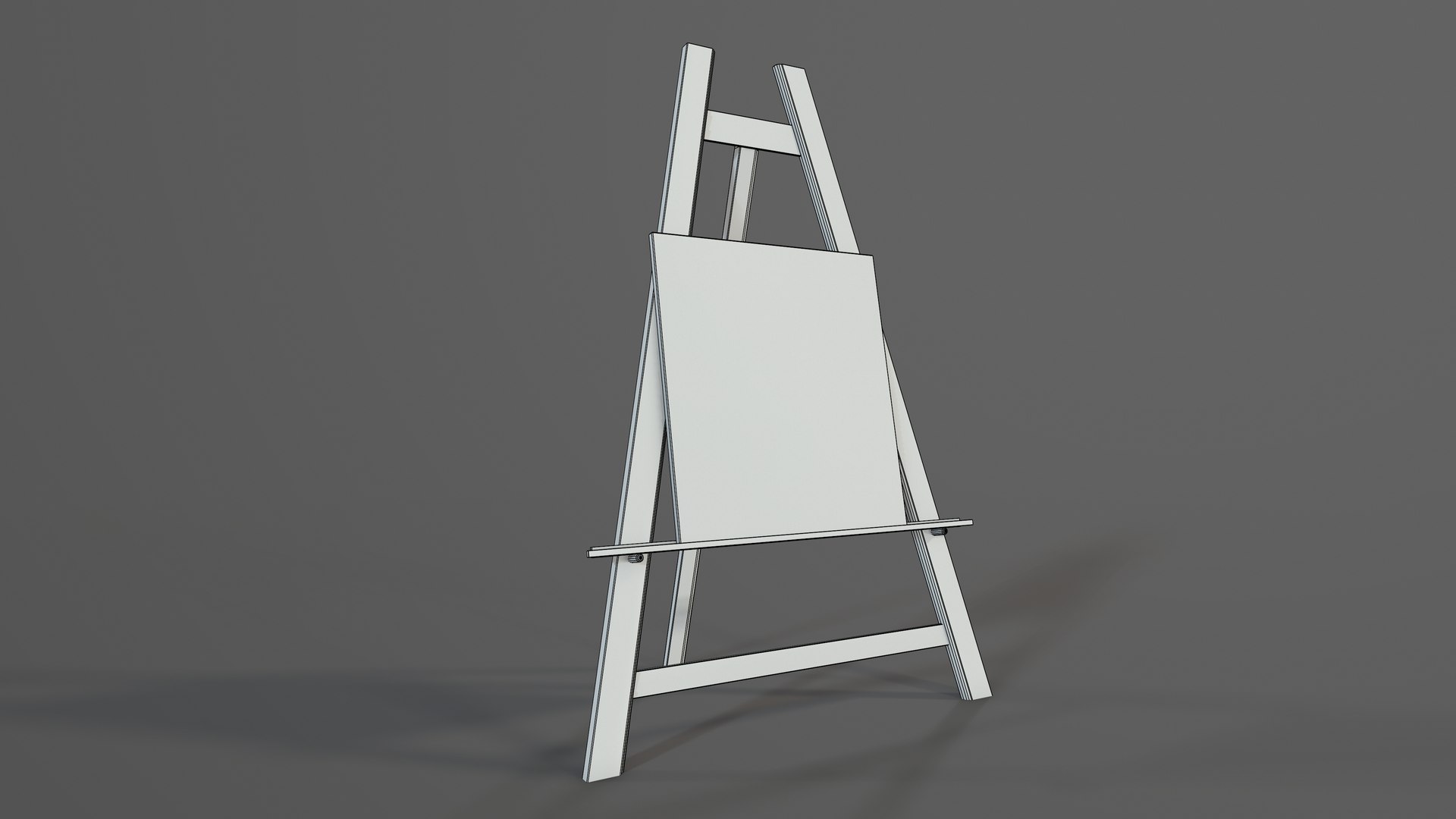 Easel 3D Model - TurboSquid 1446139