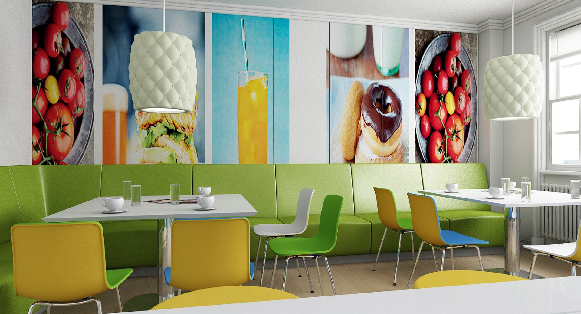 Office Tea Point Interior 3d Model