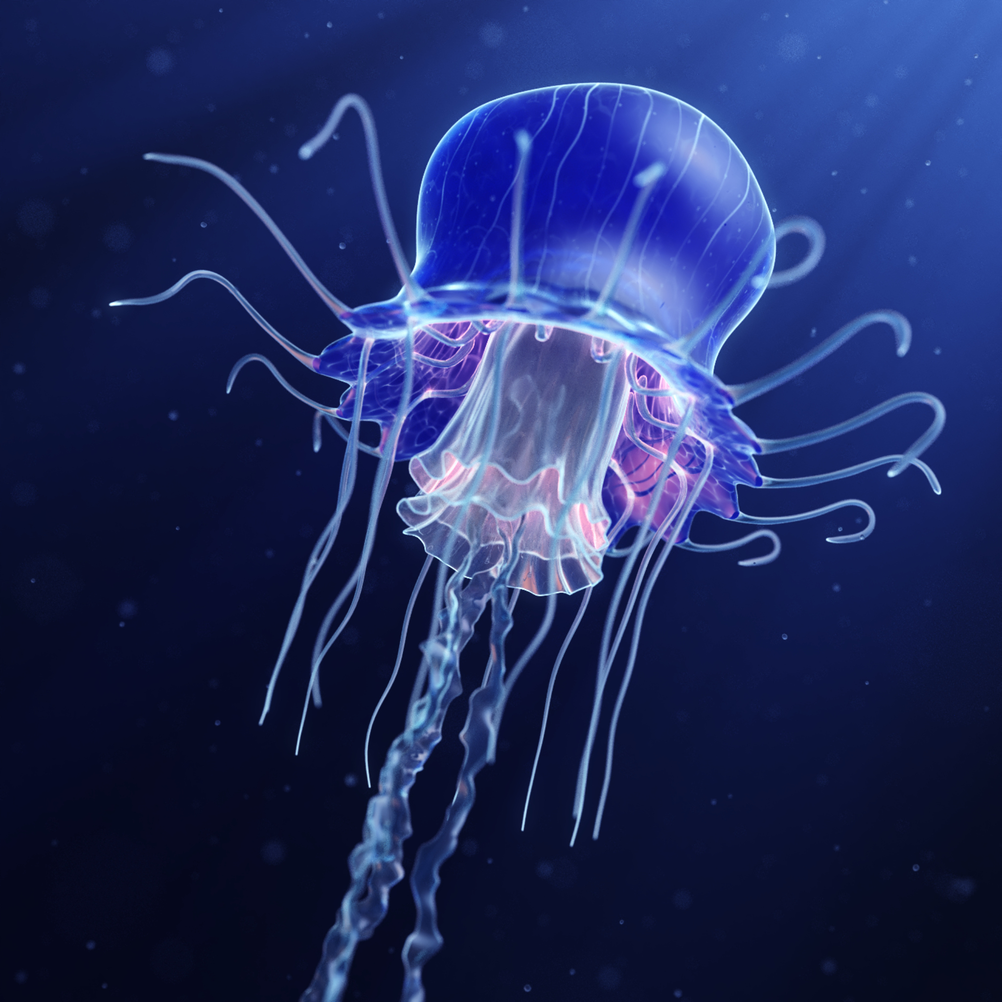 3D model Jellyfish Realistic rigged animated - TurboSquid 1869448