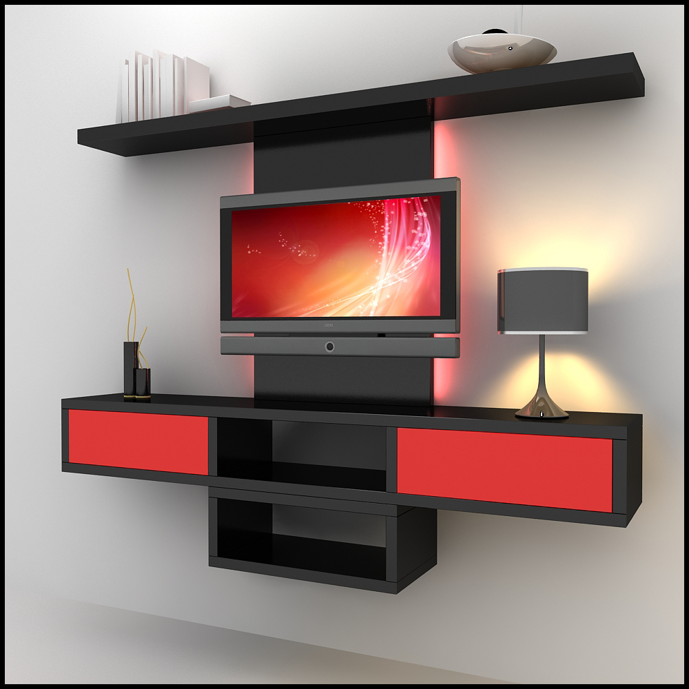 modern tv wall unit max