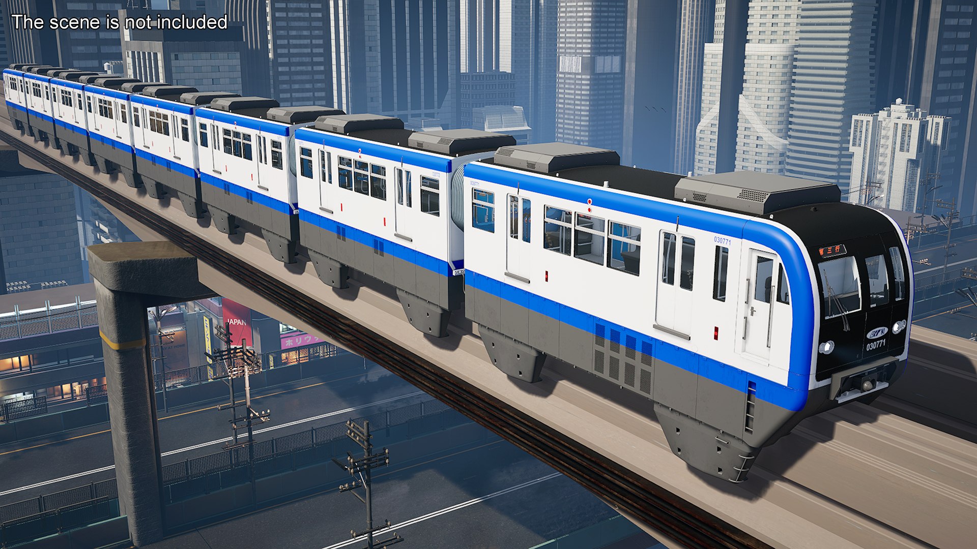 Chongqing Monorail Train Rigged For Cinema 4D 3D Model - TurboSquid 2049216