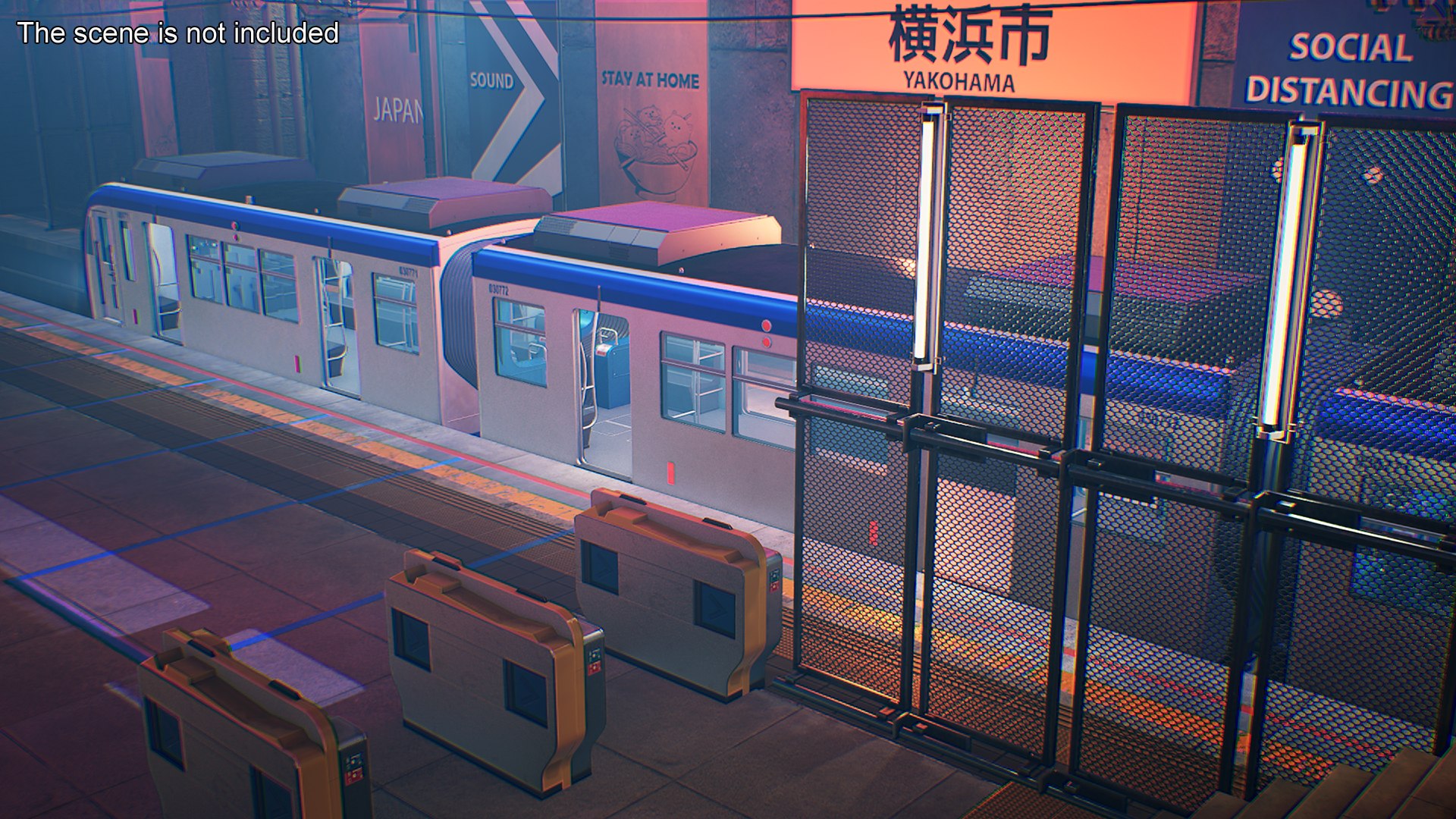 Chongqing Monorail Train Rigged For Cinema 4D 3D Model - TurboSquid 2049216