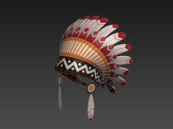 modelo 3d Tocado nativo americano - TurboSquid 1395501