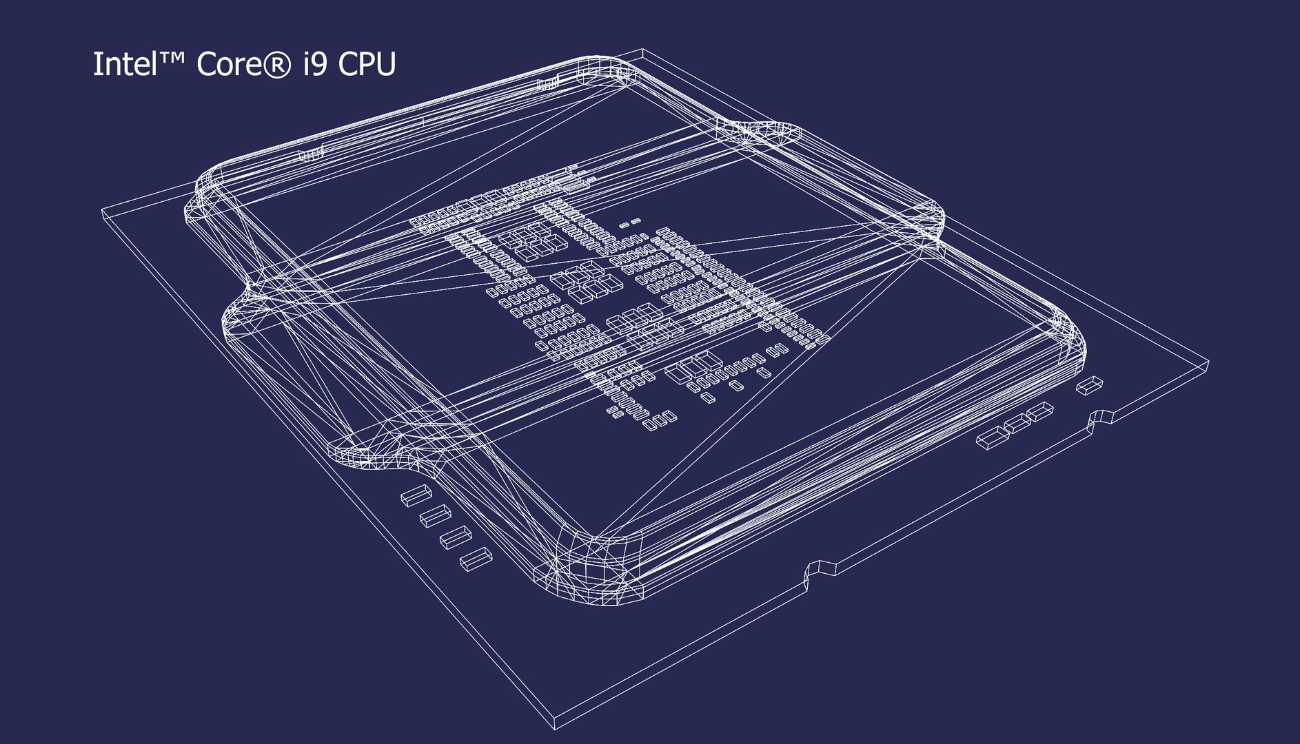 3D Intel Core I9 CPU - TurboSquid 2326659