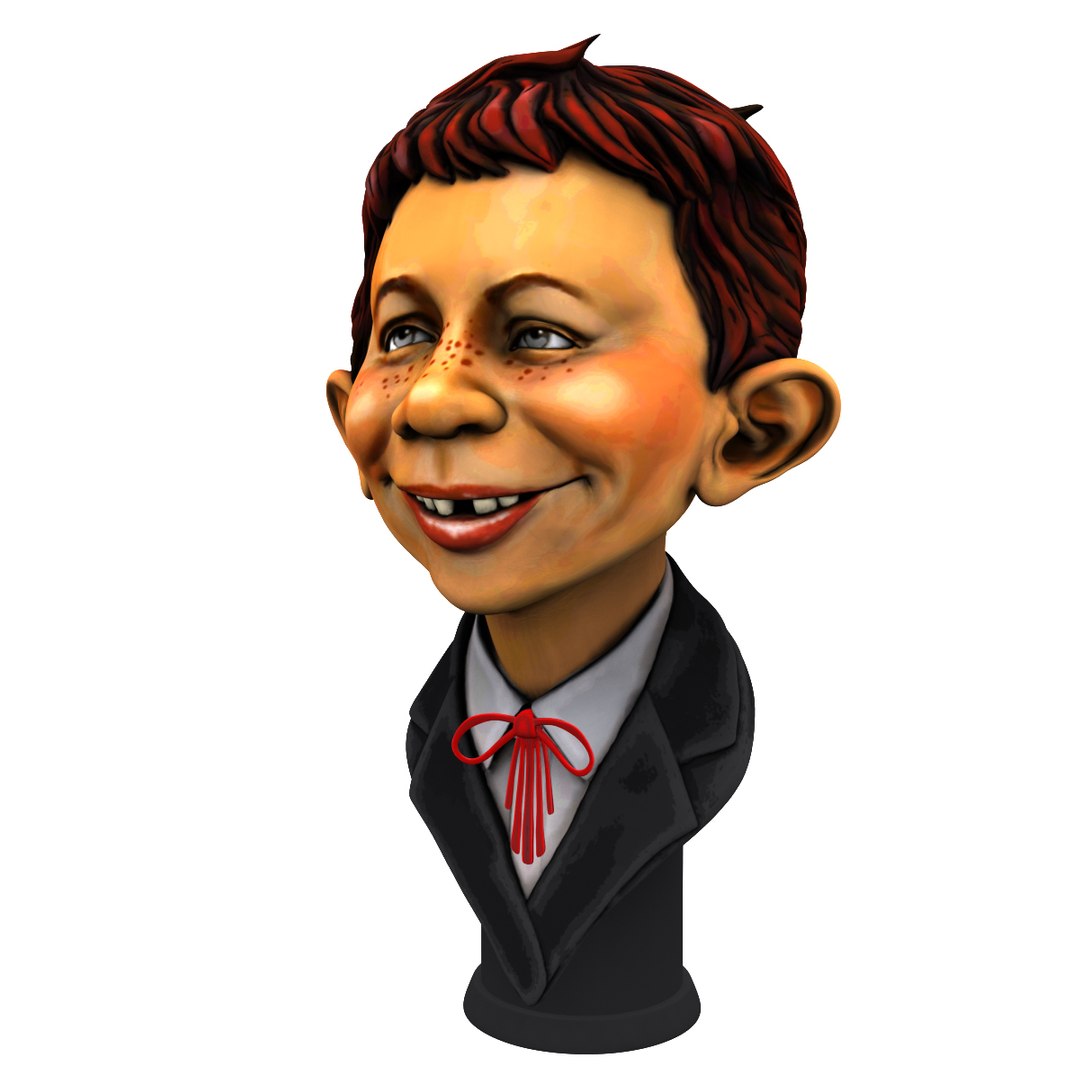 3d Model Alfred E Neuman