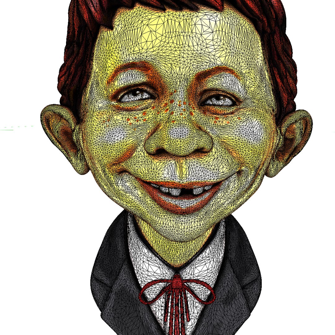 3d Model Alfred E Neuman