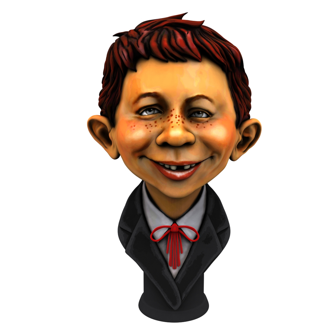 3d Model Alfred E Neuman
