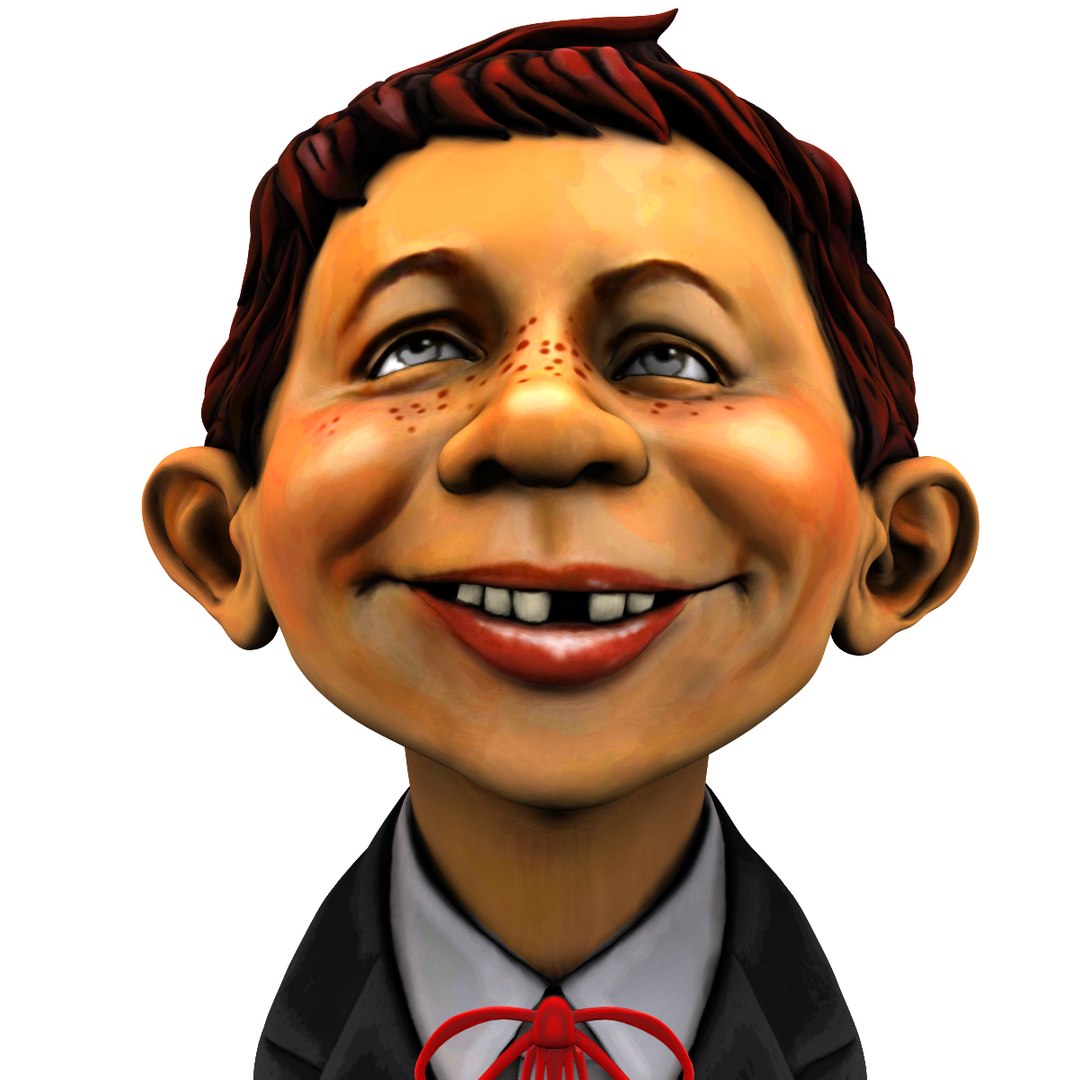 3d Model Alfred E Neuman