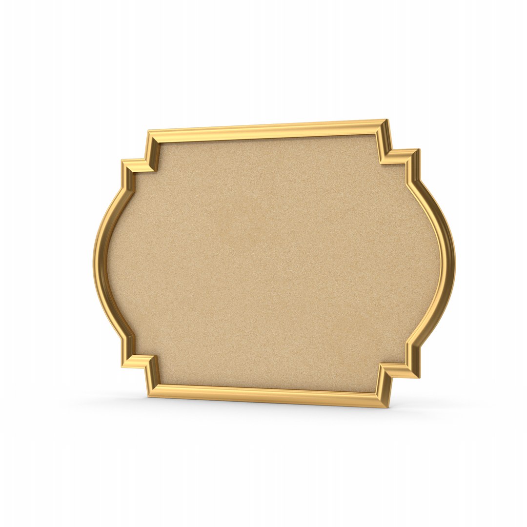 3D Model Gold Picture Frame - TurboSquid 2233291