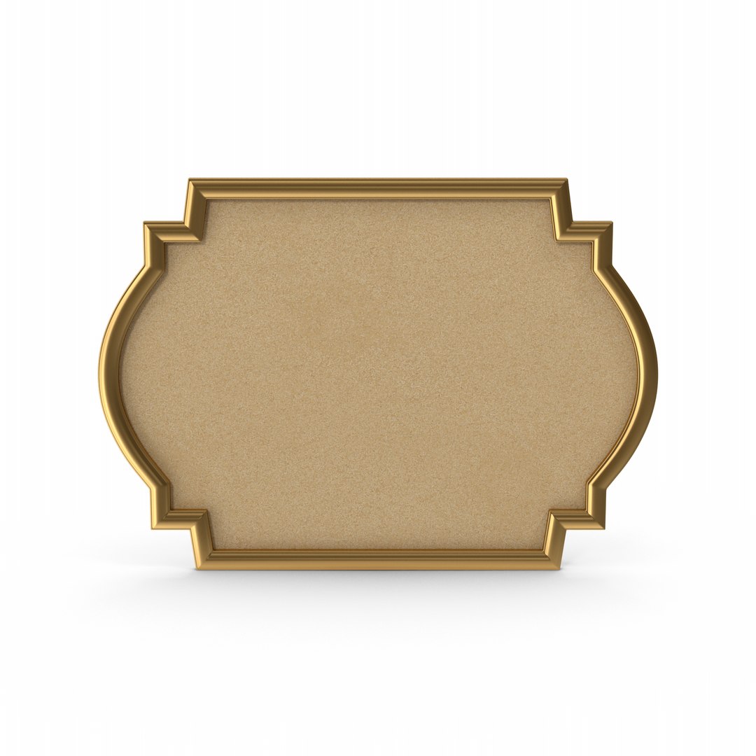 3D Model Gold Picture Frame - TurboSquid 2233291