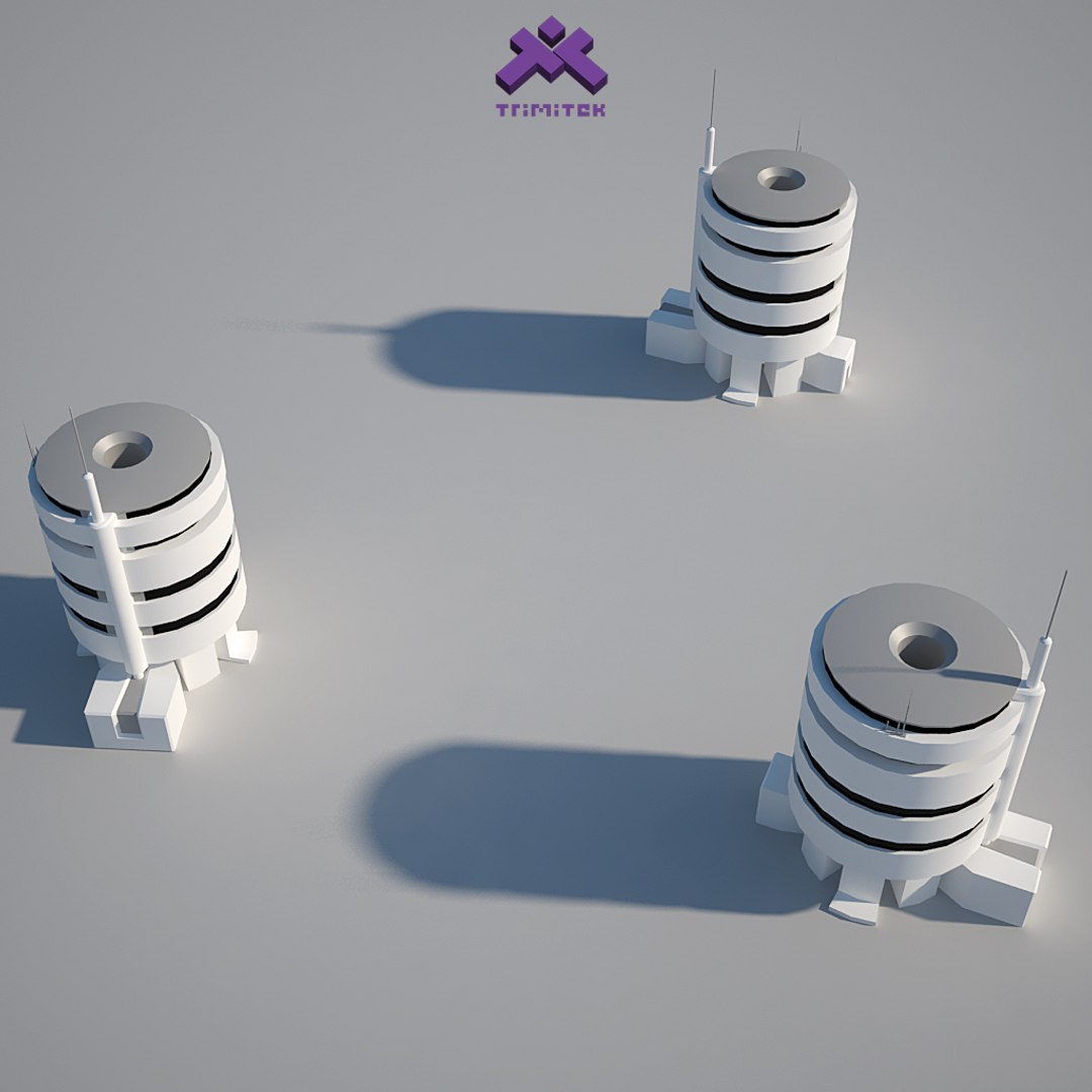 Industrial Building 09 - Low-poly Relay Tower Model - TurboSquid 2184878