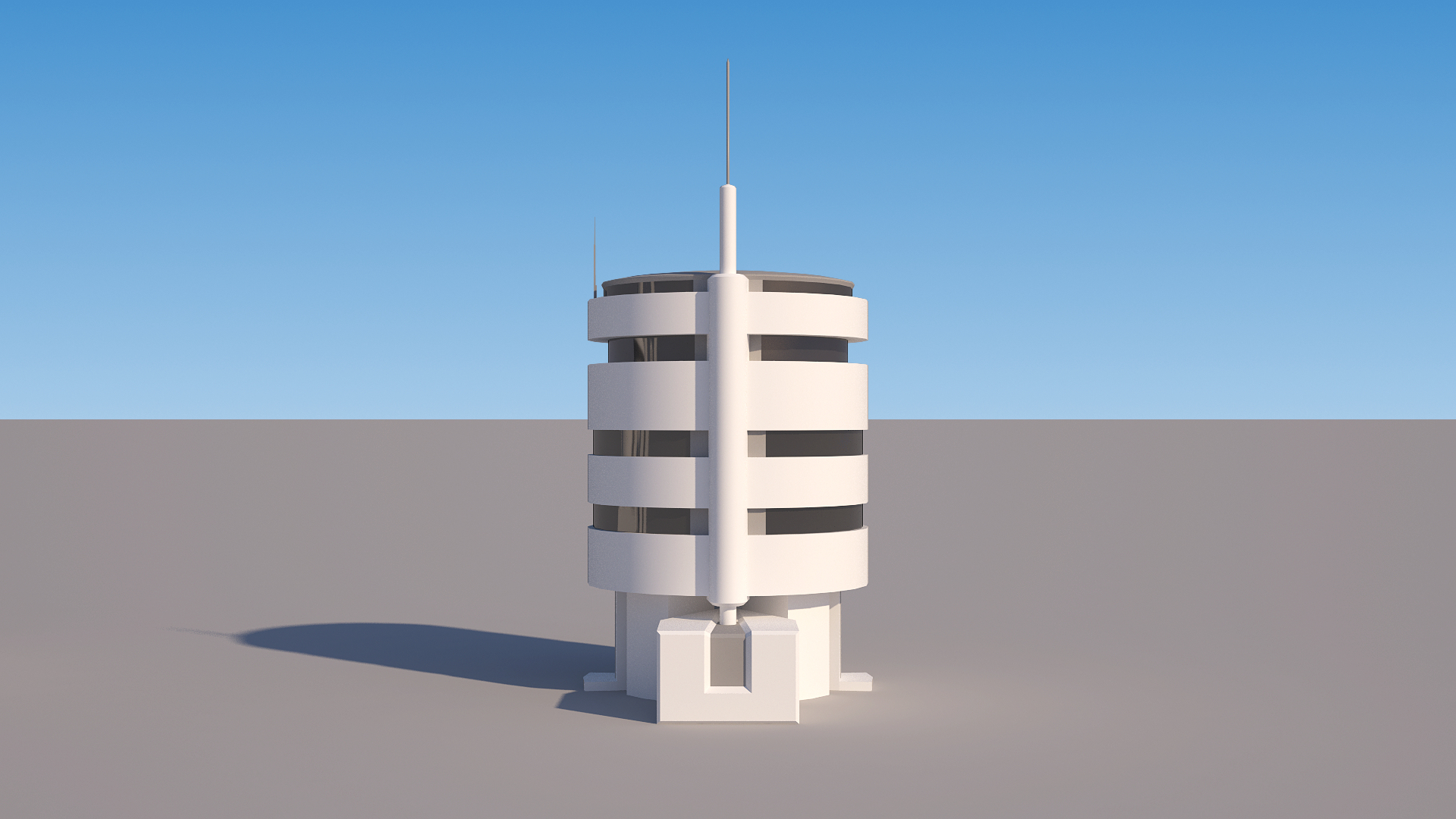 Industrial Building 09 - Low-poly Relay Tower Model - TurboSquid 2184878