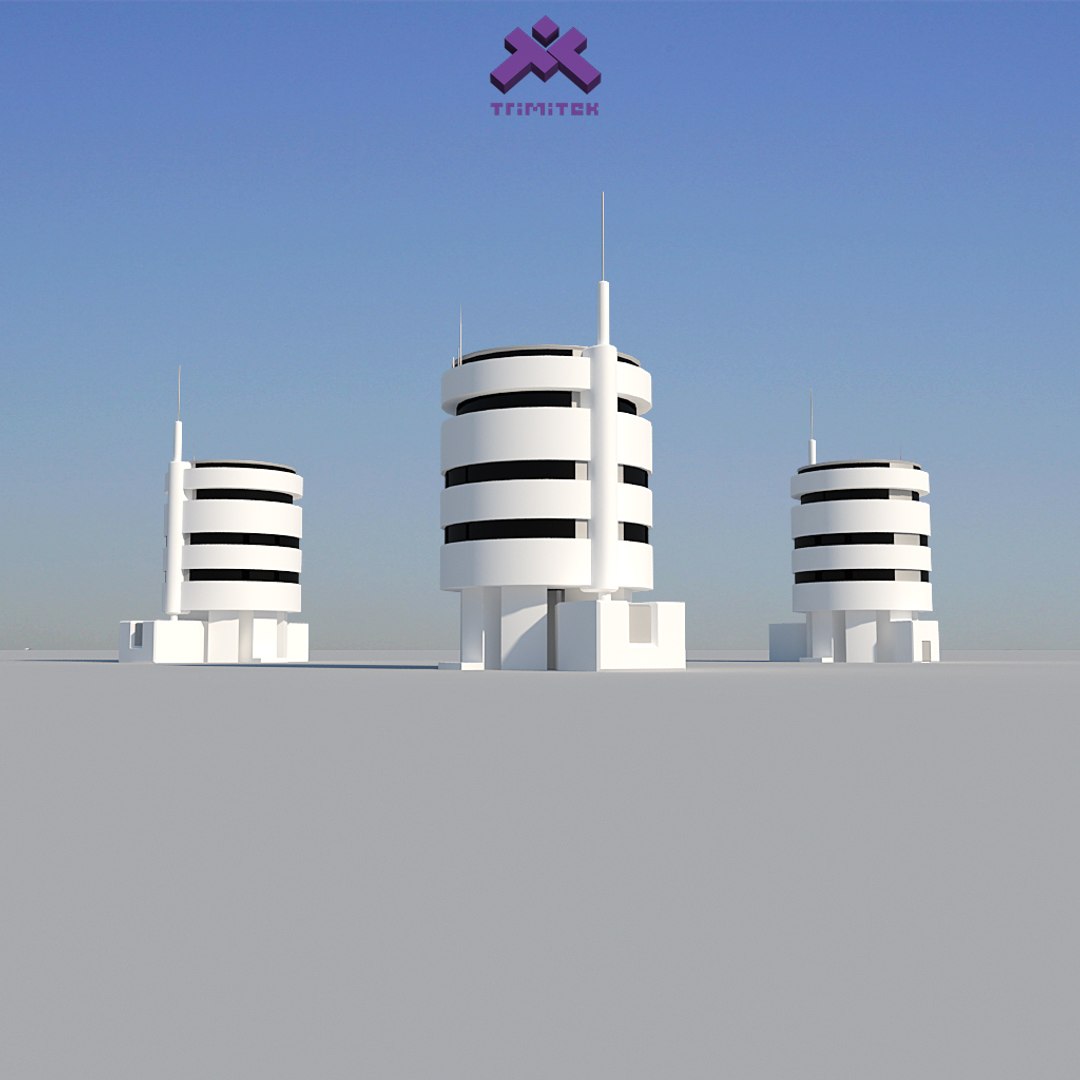 Industrial Building 09 - Low-poly Relay Tower Model - TurboSquid 2184878