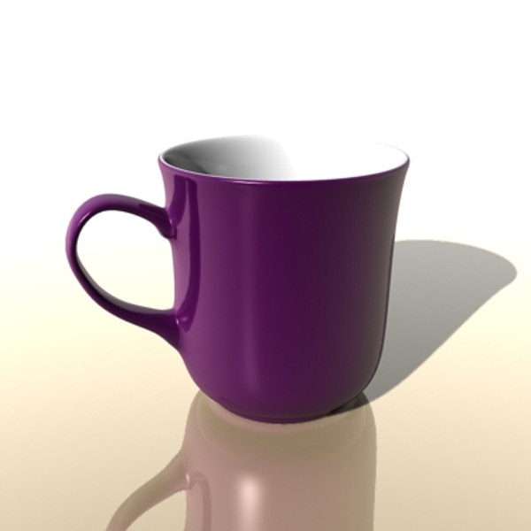 cups mug 3d model